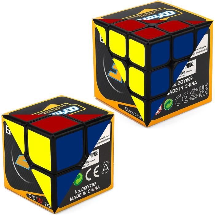 Speed Cube Coffret, Cube Magique 2x2 3x3 Smooth Cube pour Enfants et ...