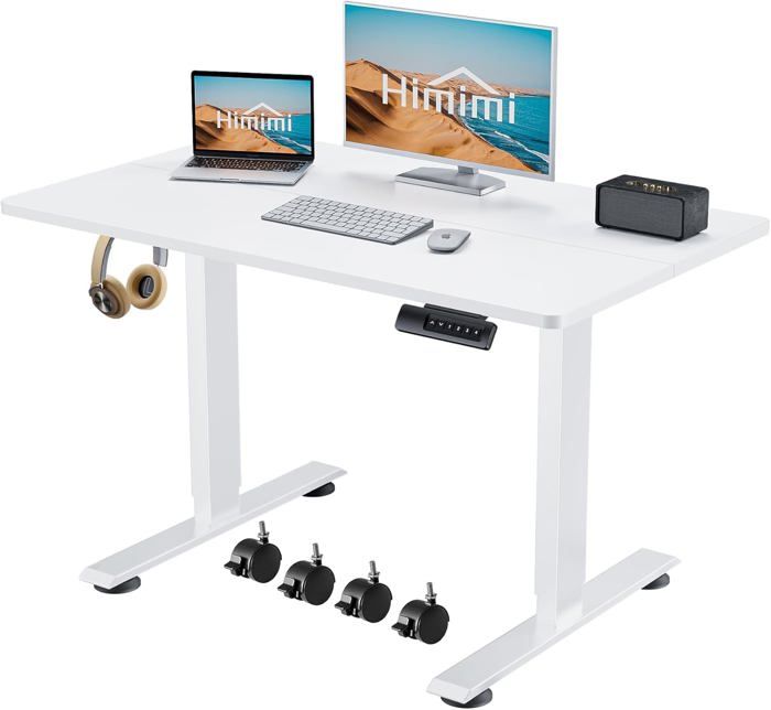 Bureau Assis Debout Électrique 120x60 cm Bureau Table Debout Réglable ...