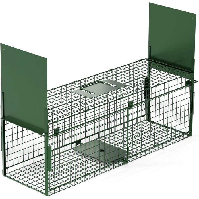 QianRuiDa Piège Fouine Cage 80 x 26 x 26 CM Piège Chats Métal Piège ...