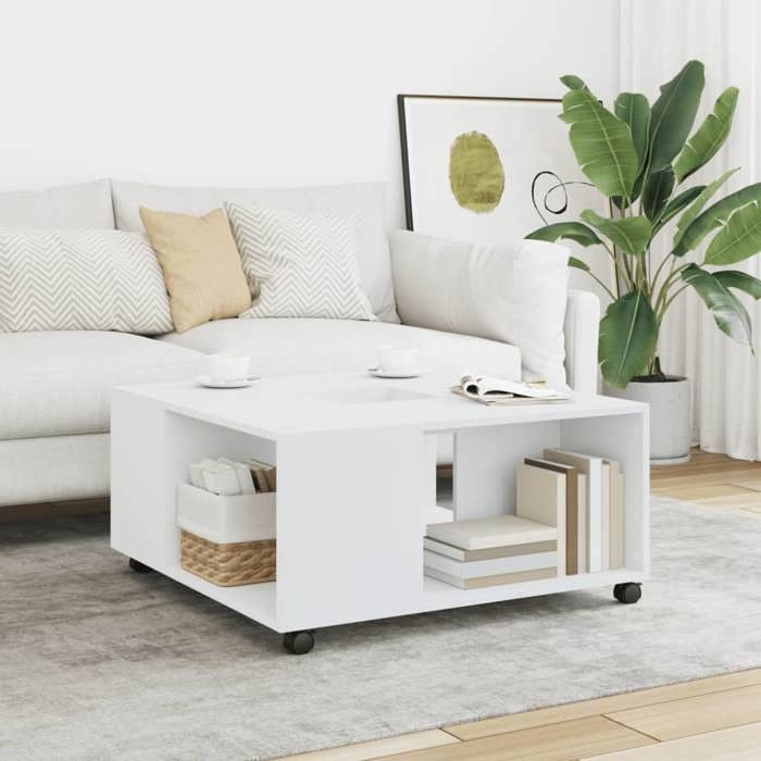 SARAZYJ@Table basse pour salon design moderne - Déco Home - blanc ...