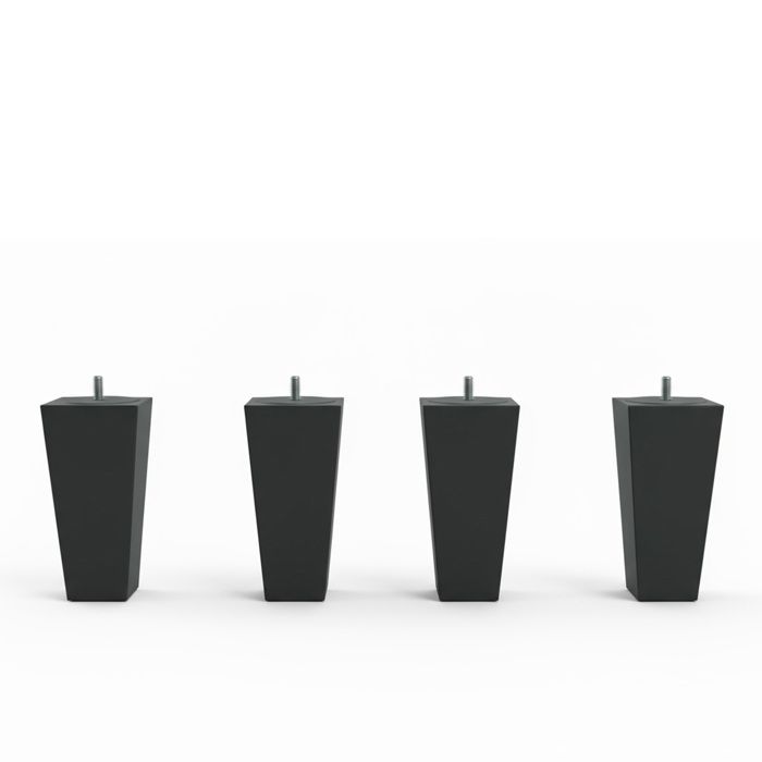 Pied de lit triangulaire Gris Hauteur 16 cm (vendu à l'unité ...