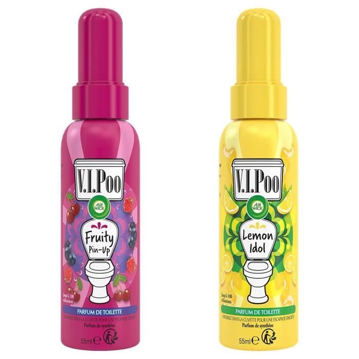 Spray WC V.I.Poo Anti Odeur : Fruity Pin Up + Lemon Idol - Cdiscount Au ...