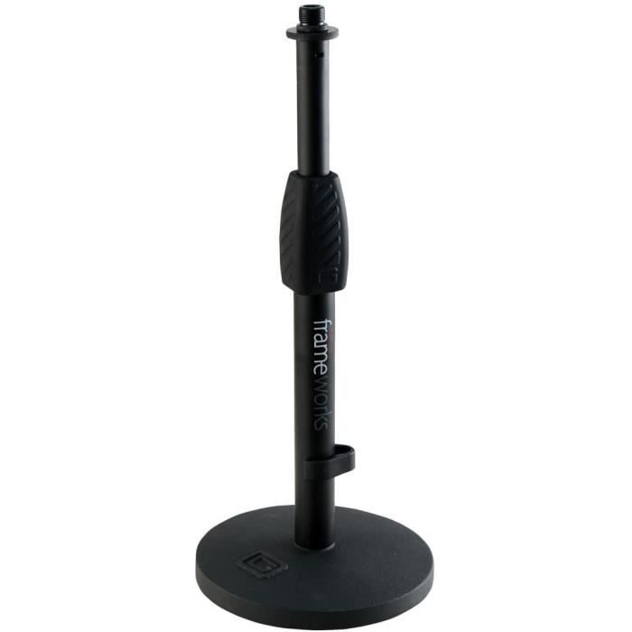 Pied de micro de table Frameworks GFW-MIC-0601 avec embase ronde de 6 ...
