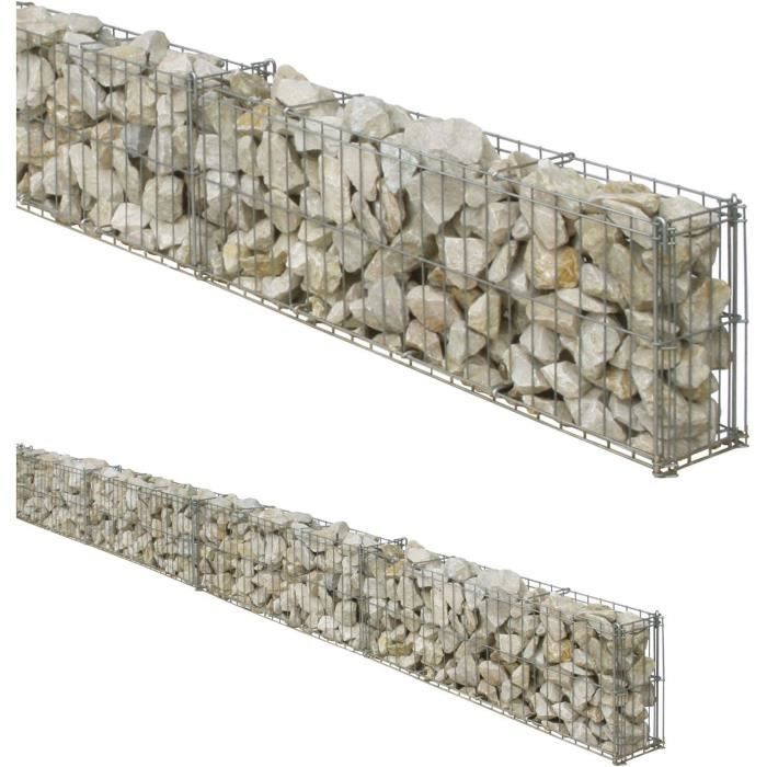 Set Pour Mur-Gabion - 95553 - Mur-Gabion, Cages À Pierres Longueur ...