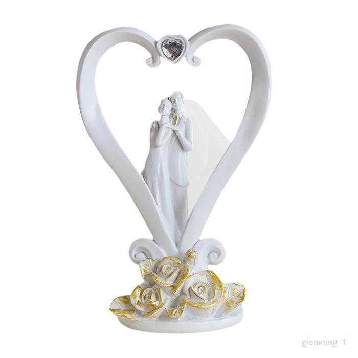 Figurine - D - Couple Amoureux - Résine - 12 cm - Décoration Saint ...