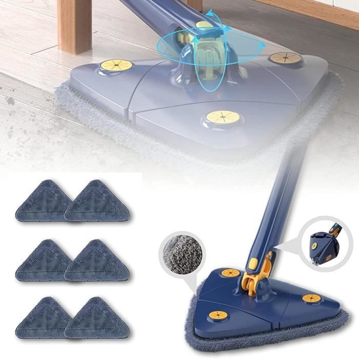 Serpillere Triangle, Balai Rotatif À 360° Réglable, Microfibre Balai ...