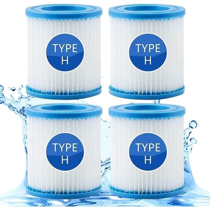 AJW-Filtres de piscine cartouche de filtre de spa de type H pour Intex ...