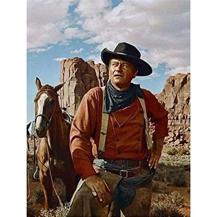 NXYI-234 3D Diy Diamond Painting By Number Kit,5D West Cowboy Diamond ...