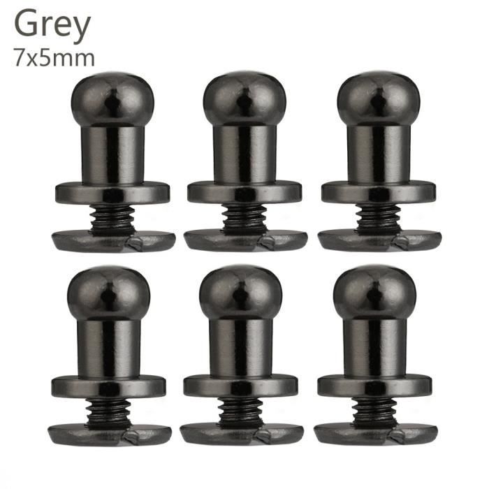 Rivets,10 pièces cuivre rond vêtement Rivets moine tête vis laiton clou ...