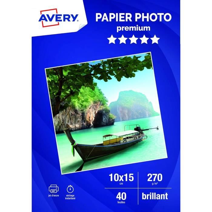 40 Feuilles De Papier Photo 270G-M² Brillant, Format 10 X 15 Cm ...