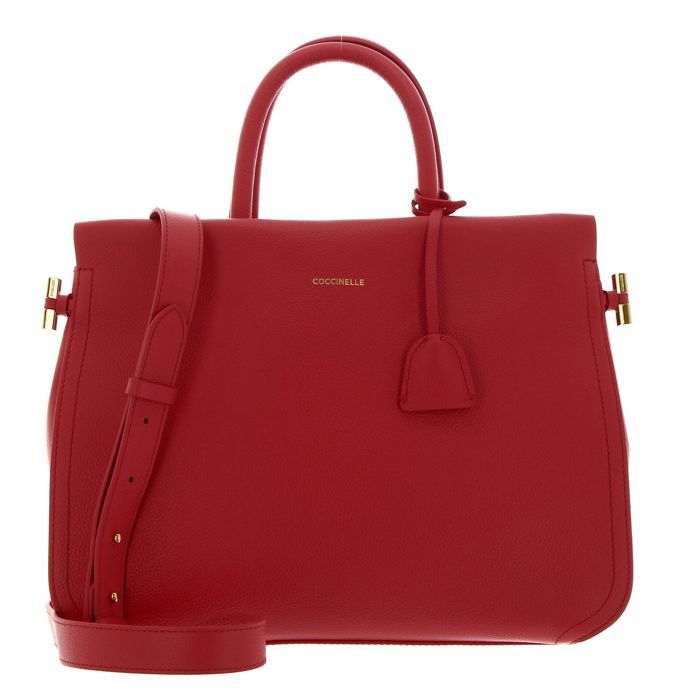 COCCINELLE Sac à main rouge en cuir pour femme - Blue Handbag Cranberry ...