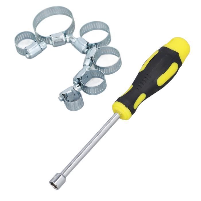 HURRISE Kit de Colliers de Serrage 49 Pièces 13-44mm, Pince à Tuyau ...