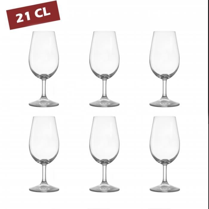 Lot 6 verres a vin 21cl Mabouteille.fr® - Verre a vin degustation en ...