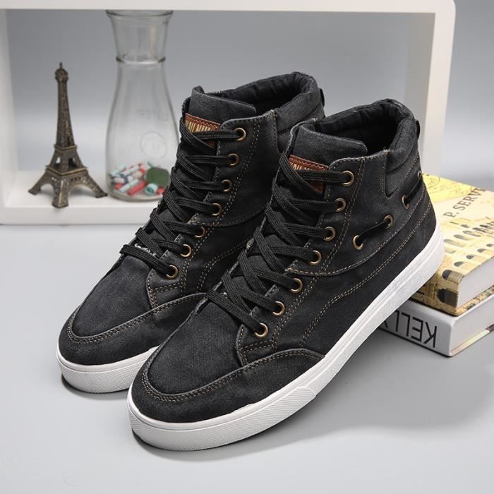 Baskets Chaussures Homme Noir Noir - Cdiscount Chaussures