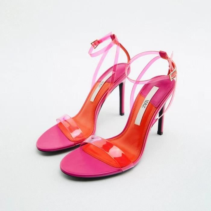 Sandales à talons hauts pour dames Soirée d'été Cocktail Mariage Chic ...