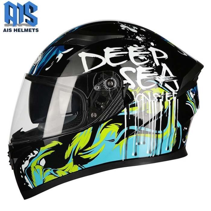 RUMOCOVO® Casque de Moto complet pour motocross, de course, de descente ...