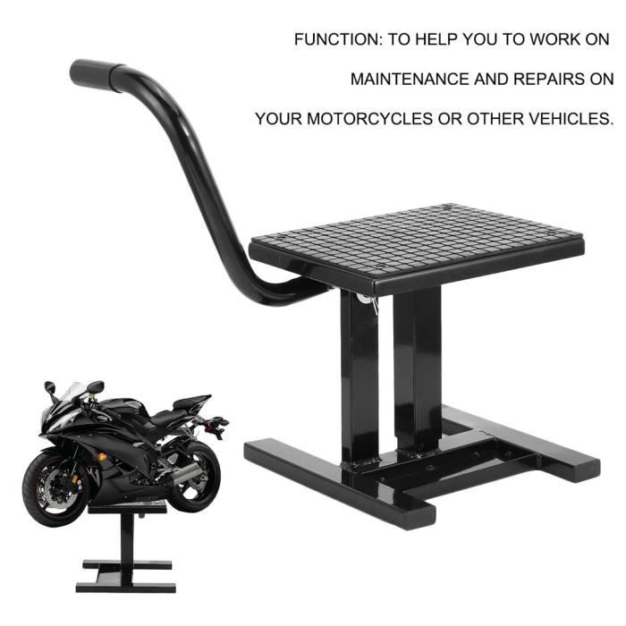 Lève Moto Cross Enduro Noir réglable avec bac à outils - Cdiscount Auto