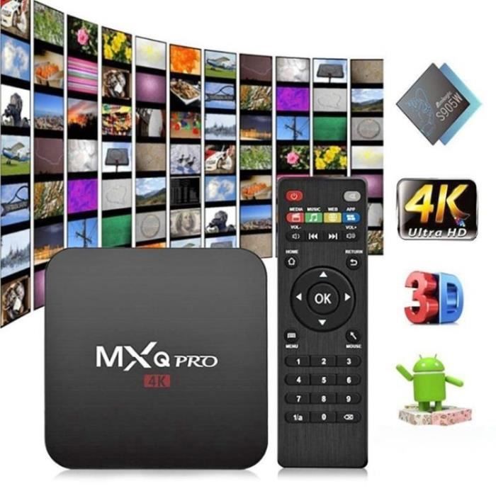 TV Box Amlogic S905X Quad Core 4K Reseau HD STB Android 9.0TV BOX ...