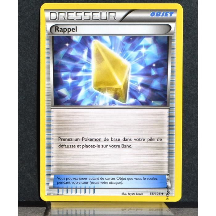 Carte Pokémon 88-108 Rappel XY06 Ciel Rugissant NEUF FR - Cdiscount ...