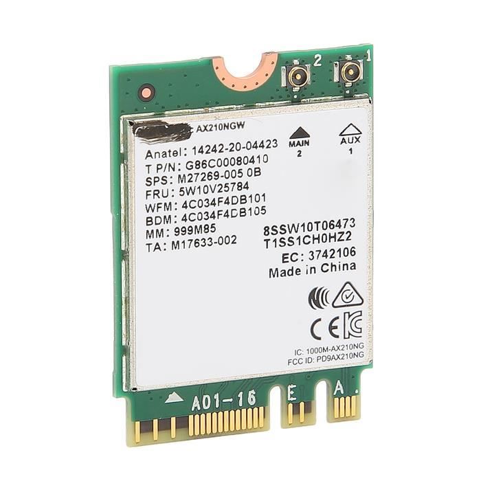 Carte Internet Sans Fil Carte Wifi Carte Réseau Wifi 6E Half Mini Pci E ...