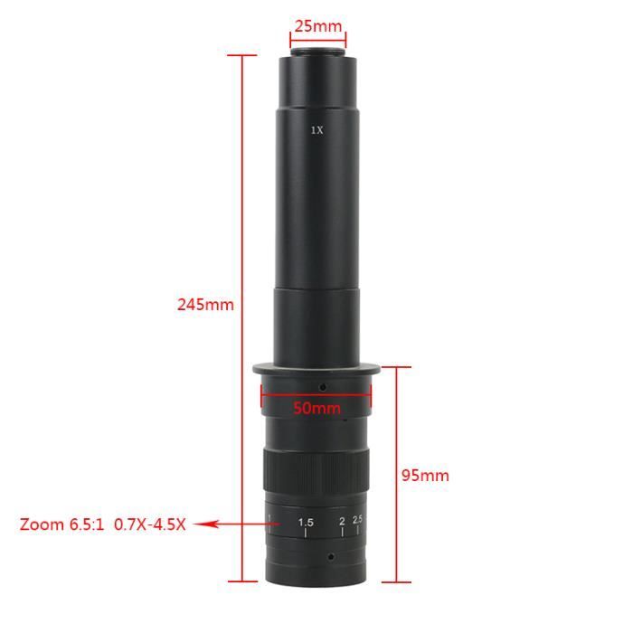Microscope optique,Objectif monoculaire à grossissement réglable,Zoom à ...
