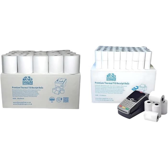 Rouleaux De Caisse Thermique 80 X 80 Mm Pour Points De Vente 20 X Rolls ...