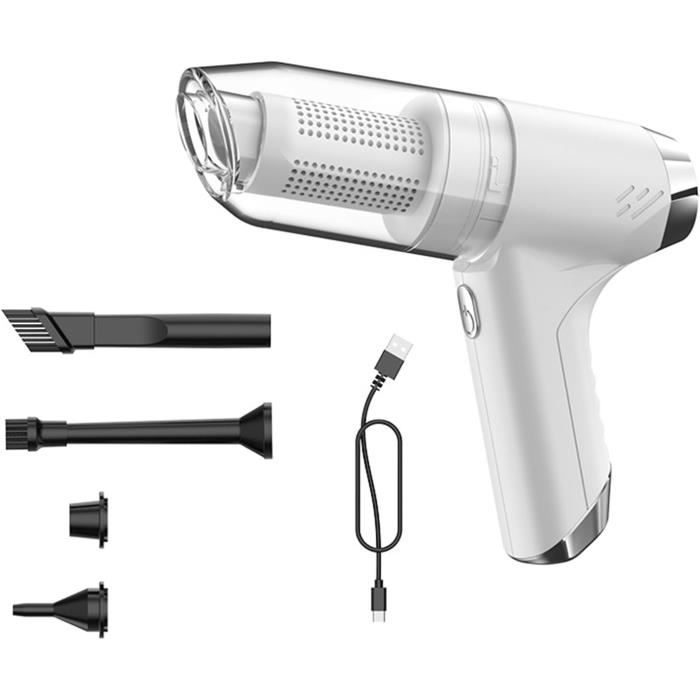 Aspirateur À Main Sans Fil Rechargeable Par Usb 12 000 Pa 35500 Tr-Min ...