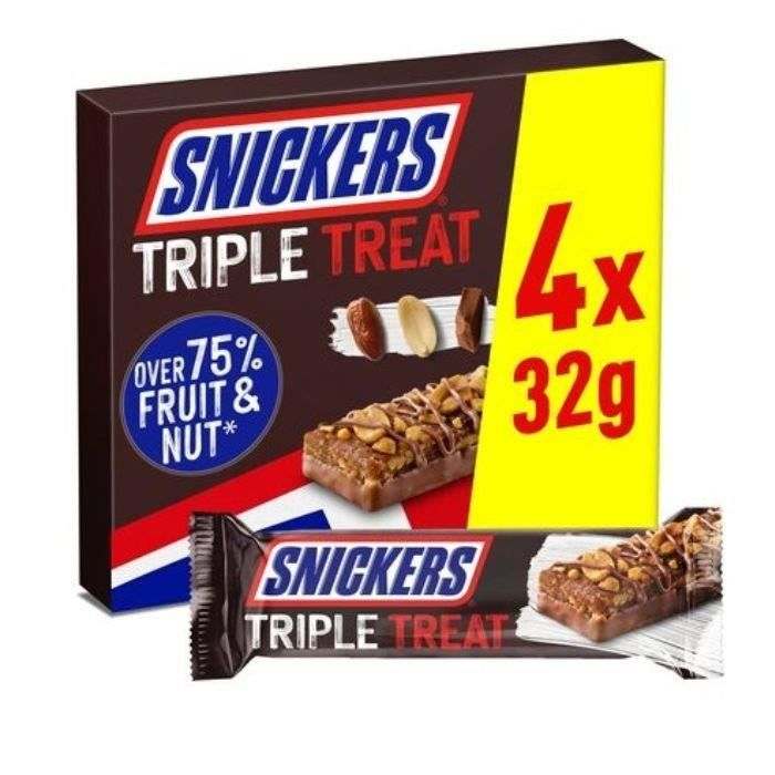 Snickers triple treat fruit&nut - Cdiscount Au quotidien