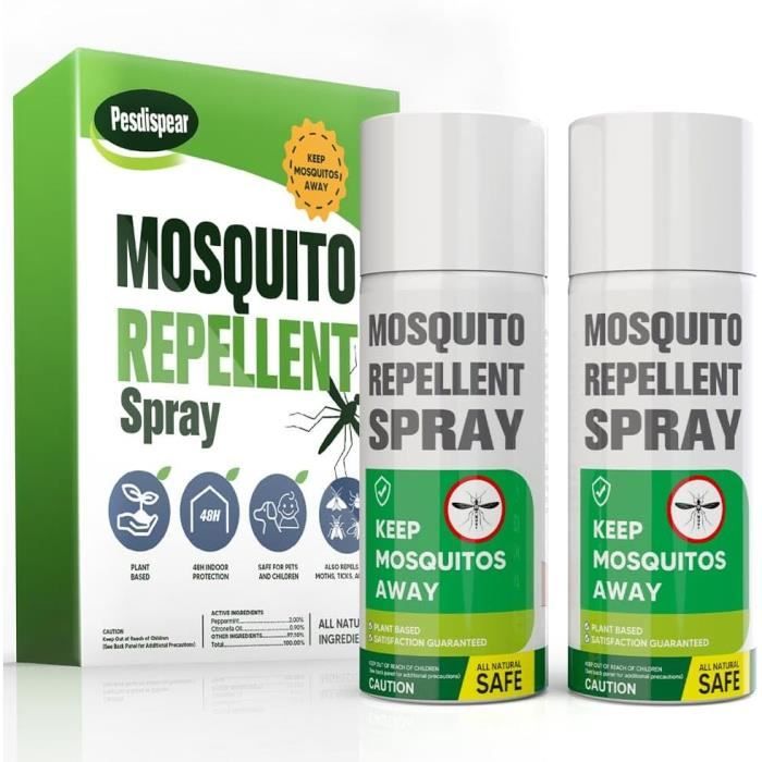 Pesdispear Spray Anti Moustique Format Voyage, Anti Mouches Format Mini ...