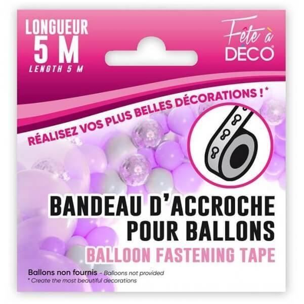 1 Bobine ruban d'accroche avec perforation 5m pour décoration ballon ...
