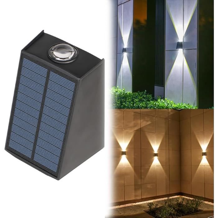 Appliques Murales Solaires D'Extérieur, Lampes Solaires De Jardin À Led, Appliques Murales Haut ...