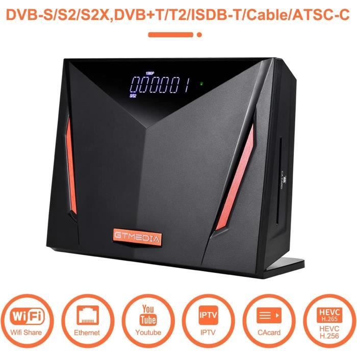V8 UHD Récepteurs Satellite 4K DVB-S-S2-S2X+T-T2-Cable-ATSC-C,Décodeur ...