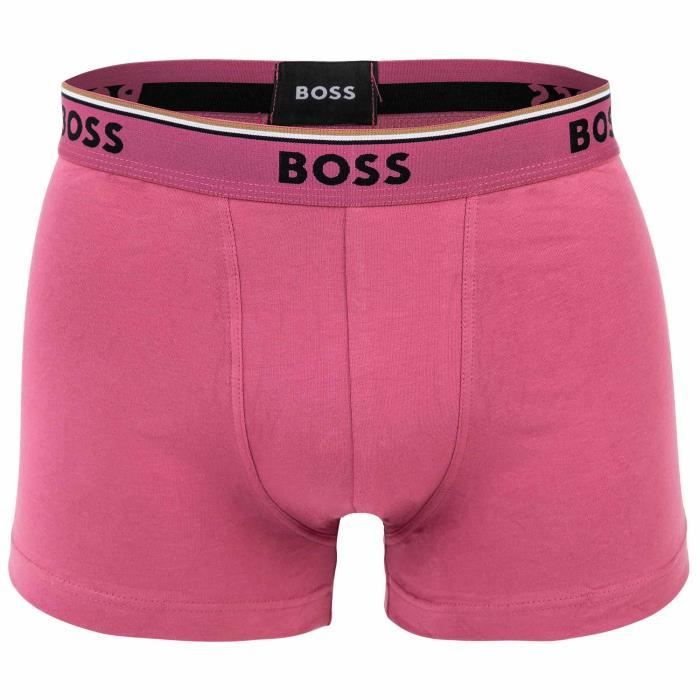 BOSS Caleçon Homme - uni, Paquet de 3 Rose/olive - Cdiscount Prêt-à-Porter