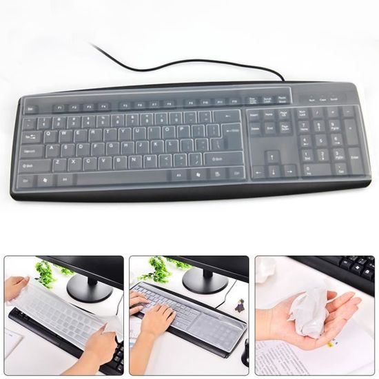 Protection clavier ordinateur silicone protège clavier universel ...