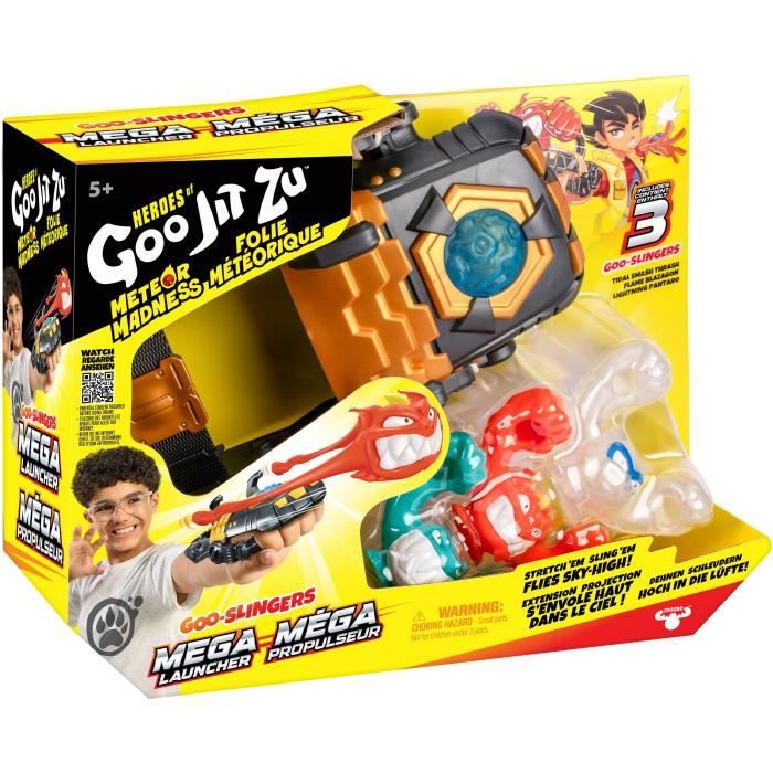 Mega lanceur - Jeu de tir - HEROES OF GOO JIT ZU - 3 Goo Slingers - Cdiscount Jeux - Jouets