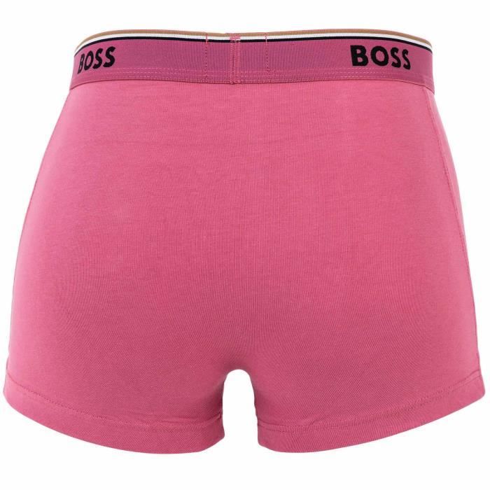 BOSS Caleçon Homme - uni, Paquet de 3 Rose/olive - Cdiscount Prêt-à-Porter