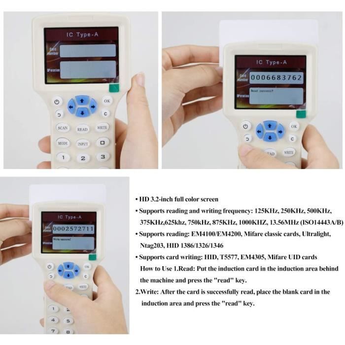 13,56Mhz Carte RFID MF S50 Historique de la Carte à Puce IC de ...