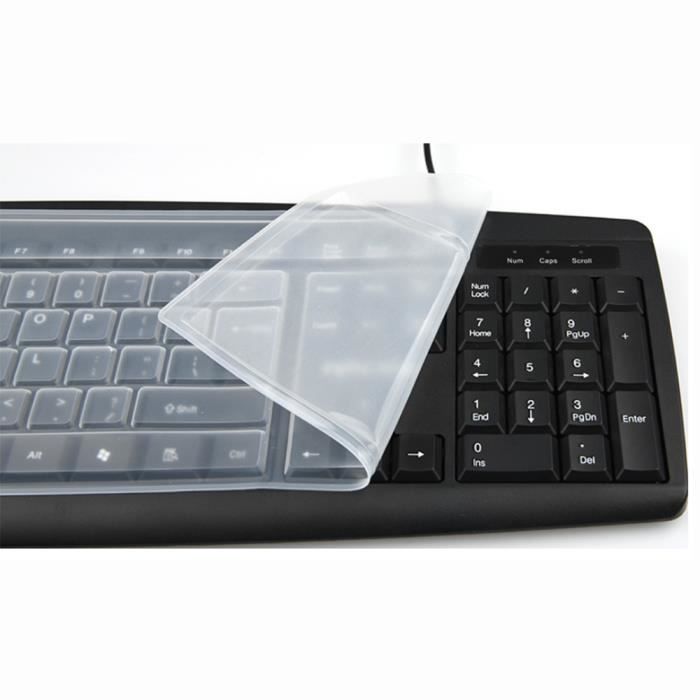 Protection clavier ordinateur silicone protège clavier universel ...