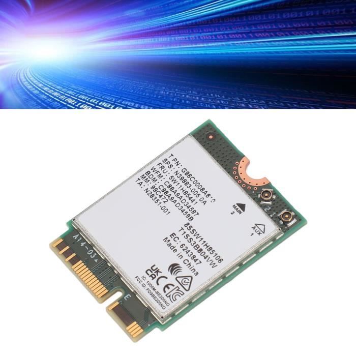Carte réseau WiFi 7 - OMABETA - BE200 - Bluetooth 5.4 - 8774 Mbps - M.2 ...