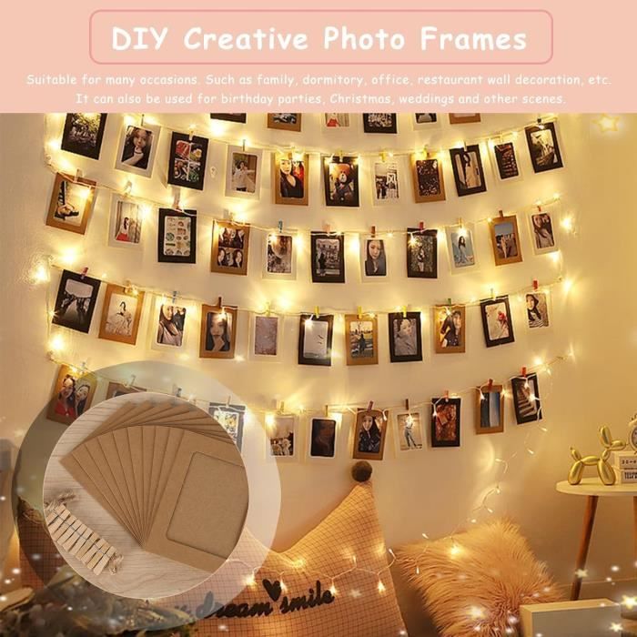 Kraft Cadres Photo En Papier 30 Pièces Cadres Photo Carton Avec Mini ...