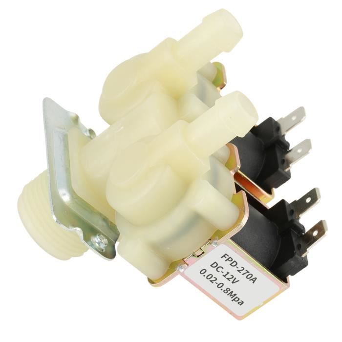 Électrovanne - ZJCHAO - DN20 - Double tête - DC12V - Résistante à l ...