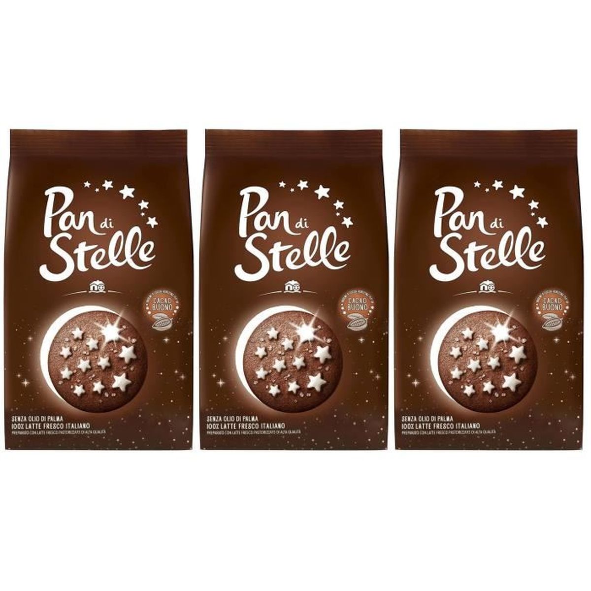 MULINO BIANCO Pan di stella - Biscuits au chocolat italien avec étoiles ...