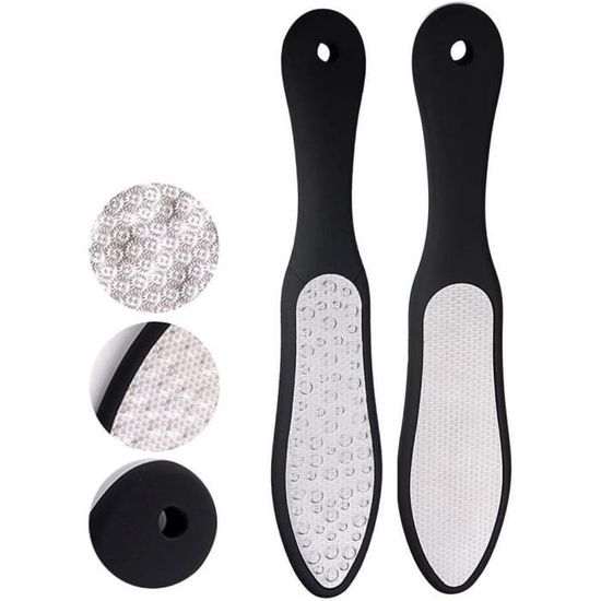 Lime de pédicure Double Face - Laveur de Pieds en Acier Inoxydable pour ...