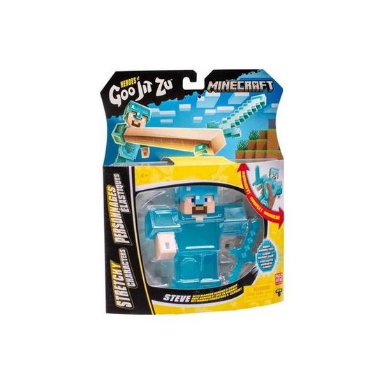 Figurine Goo Jit Zu Minecraft Steeve 11 cm - Cdiscount Jeux vidéo