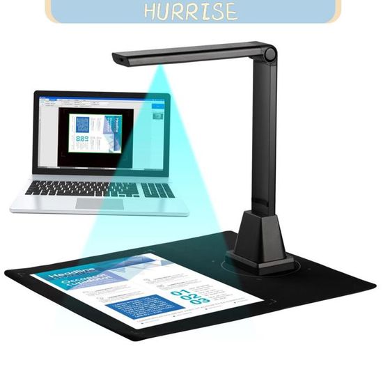 HURRISE caméra de documents G500TS-R Scanner de documents haute vitesse ...