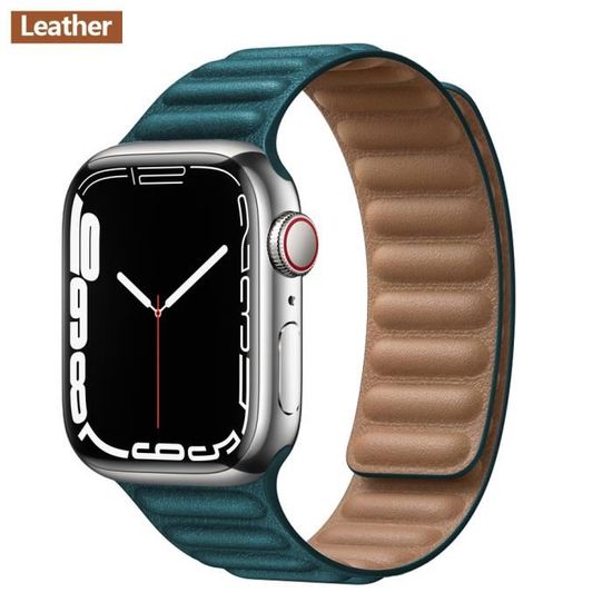 38mm or 40mm 41mm - Malachite vert - Lien En Cuir Pour Apple Watch ...