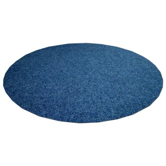 Kingston - Tapis type gazon artificiel rond – pour Jardin, Terrasse, Balcon - Bleu - 13 tailles ...
