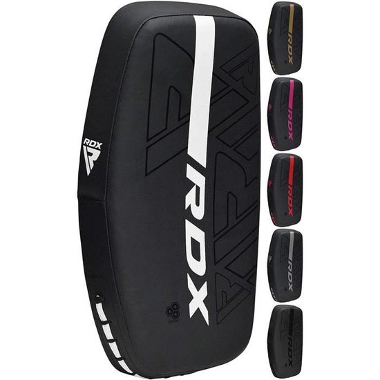 RDX Thai Pads Curved Kickboxing Muay Thai avec poignée solide, cuir Maya Hide KARA Strike Shield ...