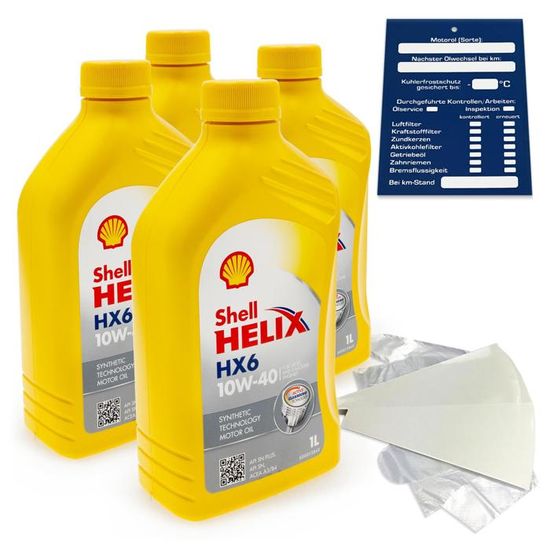 4 Litre Original Shell Helix HX6 10W40 Shell - Cdiscount Auto