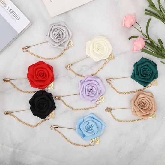 Broche Têtes de Roses , Broche de mariée, 8 pièces YS002 - Achat ...